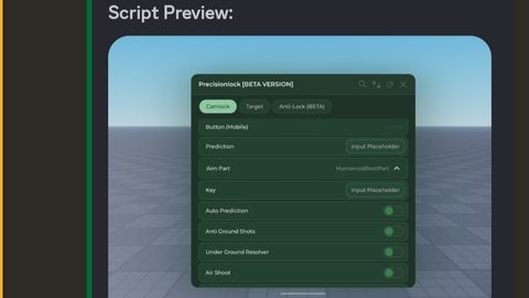 Universal Script 📌 | Lock PrecisionLua — Roblox Scripts | ScriptBlox