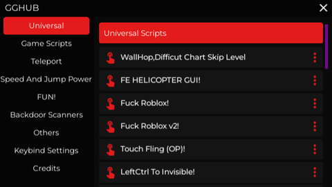 Universal Script 📌 | GGHUB — Roblox Scripts | ScriptBlox