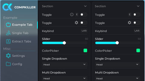 Universal Script 📌 | COMPKILLER UI LIBRARY — Roblox Scripts | ScriptBlox