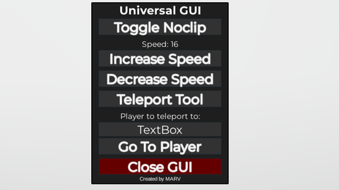 Universal Script 📌 | Simple GUI — Roblox Scripts | ScriptBlox