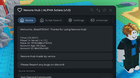 Universal Script 📌 | Nexora Hub — Roblox Scripts | ScriptBlox