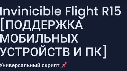 Universal Script 📌 | Invicicible Flight R15 — Roblox Scripts | ScriptBlox