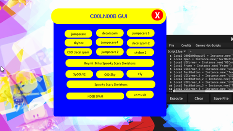 Universal Script 📌 | noob gui by me and ttv_Nathan05 (new update ...