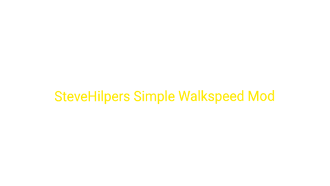 Universal Script 📌 | SteveHilpers Simple Walkspeed Mod — Roblox Scripts | ScriptBlox
