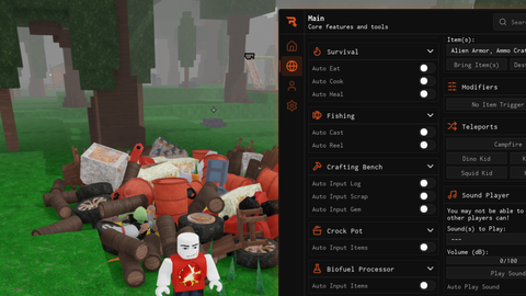 Universal Script 📌 | 99 nights in a forest OP spawn stuff — Roblox Scripts | ScriptBlox