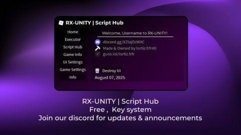 Universal Script 📌 | RX UNITY Script Hub — Roblox Scripts | ScriptBlox