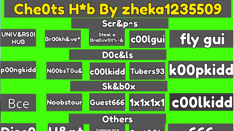 Universal Script 📌 | hub by zheka — Roblox Scripts | ScriptBlox