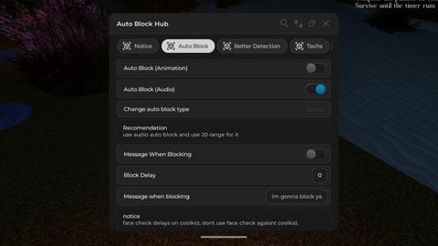 Universal Script 📌 | auto block forsaken — Roblox Scripts | ScriptBlox