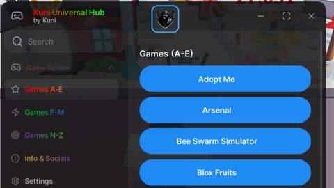 Universal Script 📌 | KUNI UNIVERSAL HUB — Roblox Scripts | ScriptBlox