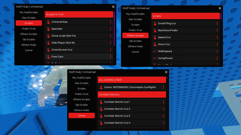 Universal Script 📌 | HOLF HUB UNIVERSAL 500 GAMES AND FE — Roblox ...