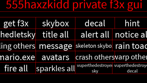 Universal Script 📌 | 555haxzkidd s PRIVATE GUI LEAKED BY 1X9X8X7X6XC ...