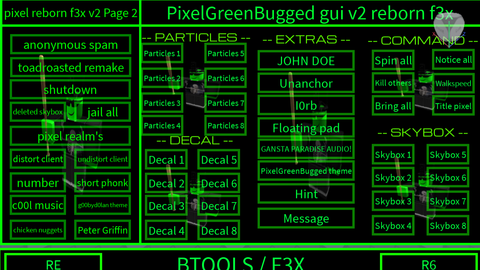Universal Script 📌 | PixelGreenBugged reborn gui f3x v2 — Roblox ...
