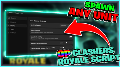 [Balloon] Clashers Royale | UPDATED AUTO SPAWN AS ANY UNIT issahub — Roblox Scripts | ScriptBlox