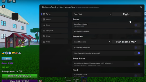 [UPDATE 4] Meme Sea | BinbinvoGaming Hub — Roblox Scripts | ScriptBlox