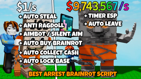 [UPD🚨] Arrest Brainrot | AUTO STEAL AUTO BUY AUTO LOCK ANTI RAGDOLL ...