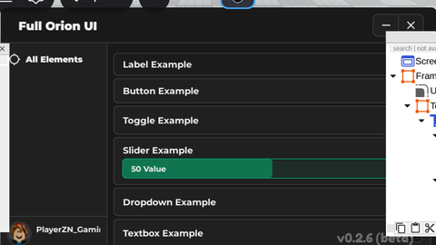 GUI Creator [ beta ] | Orion Importer - Editable Orion Library - No ...
