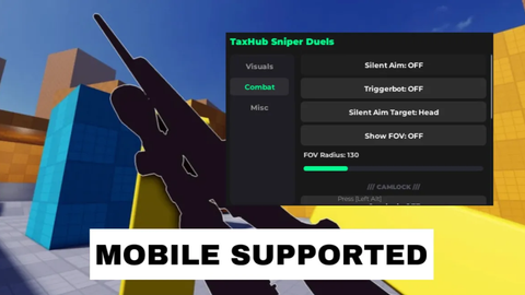 SNIPER DUELS | TAXHUB SILENT AIM TRIGGERBOT HITBOXEXPANDER ESP MOBILE ...