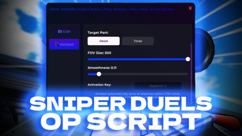 SNIPER DUELS | VIEW MENU PHONE COMPATIBLE — Roblox Scripts | ScriptBlox