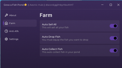 Grow a Fish Pond 🐠🐟 | Auto Collect Fish Auto Drop Fish Auto Sell All ...