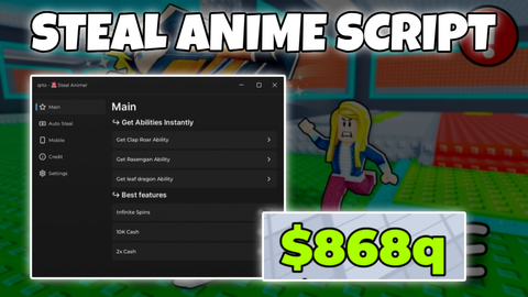 🚨 Steal Anime! | Inf Money Inf Spins And Instant Steal Keyless — Roblox ...