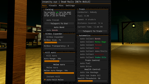 Dead Rails [HALLOWEEN!] | insanity XYZ — Roblox Scripts | ScriptBlox