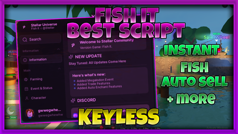 [🎉] Fish It! 🐟 | Best Fish it Keyless — Roblox Scripts | ScriptBlox