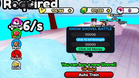 Snow Shovel Battle | Inf Strength And More DangHub — Roblox Scripts ...