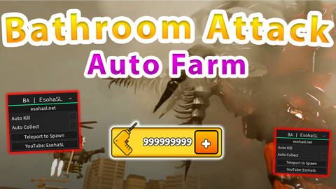 [🎃Halloween]Bathroom Attack | Auto Kill and Collect — Roblox Scripts | ScriptBlox