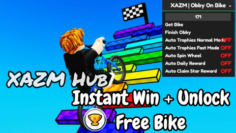 [W69] Obby But You’re On a Bike | XZM Hub Instnt Win Unlock ll — Roblox Scripts | ScriptBlox