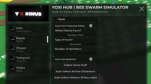 Bee Swarm Simulator | YOXI HUB SCRIPT — Roblox Scripts | ScriptBlox