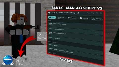 Survive and Kill the Killers in Area 51 !!! | ManFaceScript V2 — Roblox Scripts | ScriptBlox