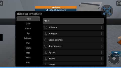 Prison Life | Tbao Hub — Roblox Scripts | ScriptBlox