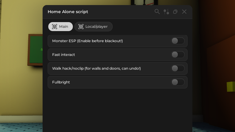 Home Alone [HORROR] | [UPD] v2 Gui no key — Roblox Scripts | ScriptBlox