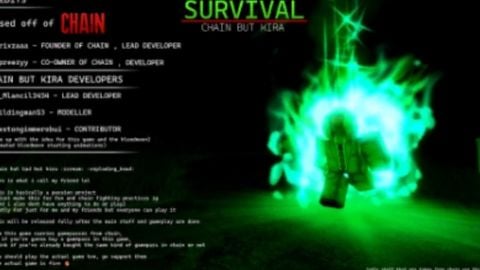 CHAIN but it's kira | SURVIVAL MODE | chain but kira — Roblox Scripts | ScriptBlox