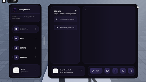 Baseplate | Ronix Android New UI — Roblox Scripts | ScriptBlox