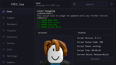 FPE:S [SKINS!] | FPES lua — Roblox Scripts | ScriptBlox
