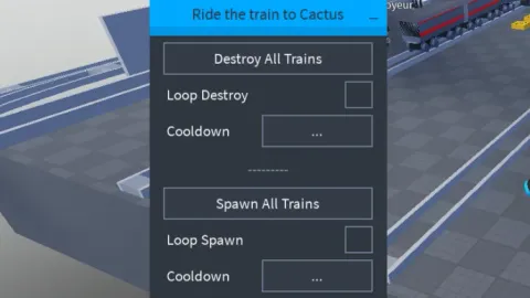 Ride the train to Cactus | Destroy All Tra1ns — Roblox Scripts | ScriptBlox