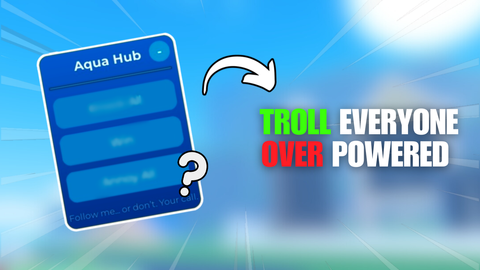 Run From Tsunami🌊 | Troll Everyone [VERY OP!] | Aqua Hub — Roblox ...