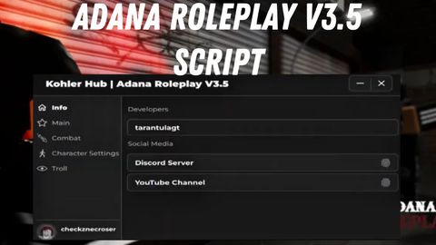 Adana Roleplay V3.5 [3.6⌛] | Adana Roleplay — Roblox Scripts | ScriptBlox