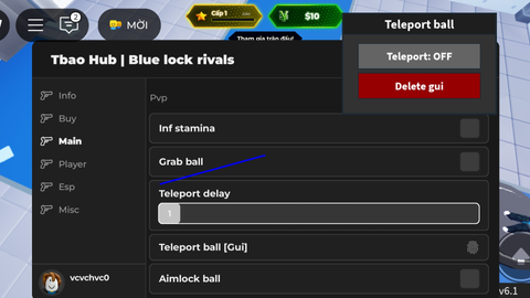 [👻] Blue Lock: Rivals | Tbao Hub — Roblox Scripts | ScriptBlox