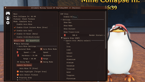 Ultimate Mining Tycoon - 💾 Update! | Aura mine Auto sell Instan mine and Auto mine tp — Roblox ...