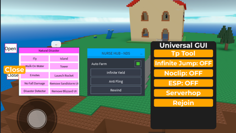 Natural Disaster Survival | Walk on water - No Fall Damage - Emotes ...