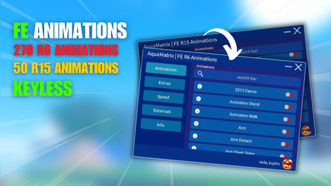 Universal Script 📌 | AquaMatrix [320++ FE ANIMATIONS, KEYLESS, VERY OP] — Roblox Scripts ...