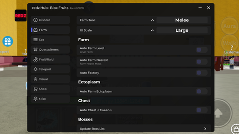 [☄️⭐GRAVITY] Blox Fruits | REDZ HUB SCRIPT AUTO FARM LEVEL AND MORE — Roblox Scripts | ScriptBlox