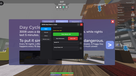 3008 [2.74] | Mod Menu — Roblox Scripts | ScriptBlox