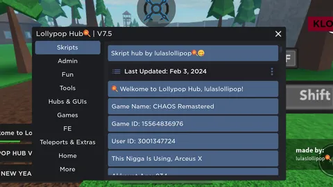 Universal Script 📌 | Lollypop Hub v7x5 — Roblox Scripts | ScriptBlox