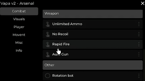 Arsenal | Vapa v2 — Roblox Scripts | ScriptBlox