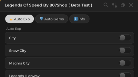 Legends Of Speed ⚡ | OP SCRIPT BETA TEST — Roblox Scripts | ScriptBlox