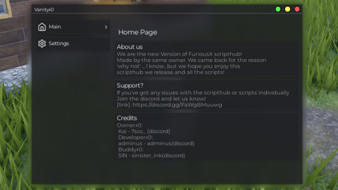 Universal Script 📌 | Vanityx0 HUB — Roblox Scripts | ScriptBlox
