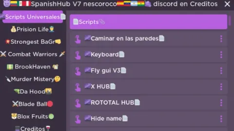 Universal Script 📌 | SPANISH HUB V7 — Roblox Scripts | ScriptBlox